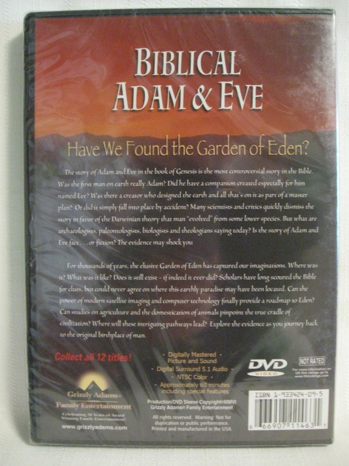 Biblical Collectors Series - Biblical Adam & Eve (DVD, 2006) NEW! See ...