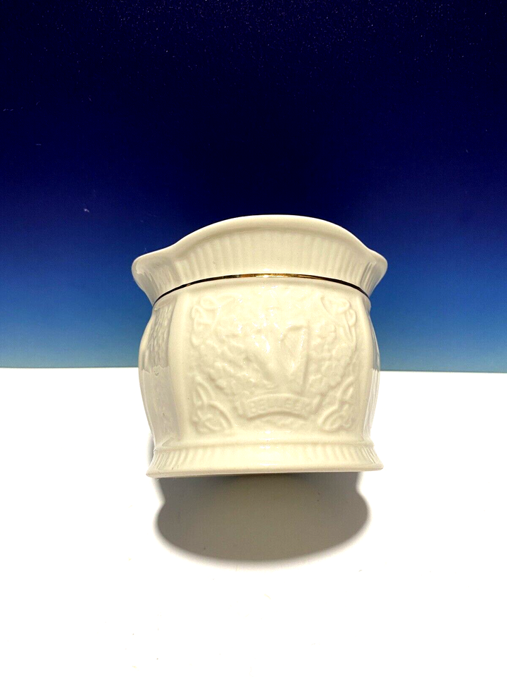 Belleek Bowl with Gold Trim | eBay UK