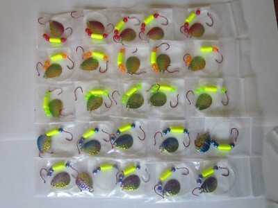 25 Spinner Rigs Floater Crawler Harness Size 3 Colorado Blades | eBay