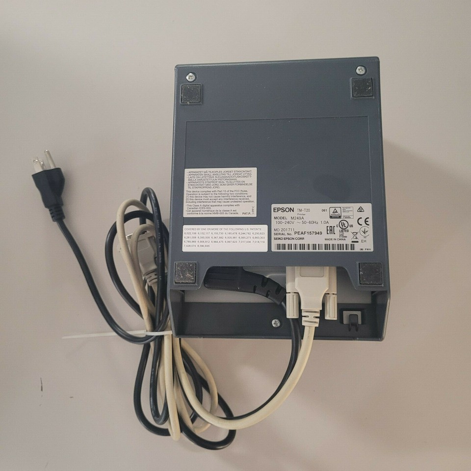 Epson TM-T20 POS Thermal Receipt Printer M249A Serial Interface w ...