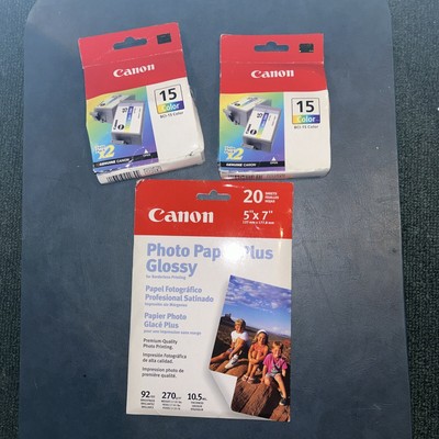 2 Boxes - Twin Packs - Genuine Canon BCI-15 Color Ink Cartridges W ...