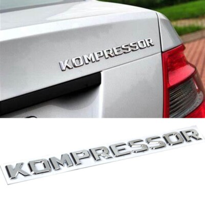 3D LOGO KOMPRESSOR Emblème Autocollant Mercedes Benz SLK CLK SL CLS ML ...