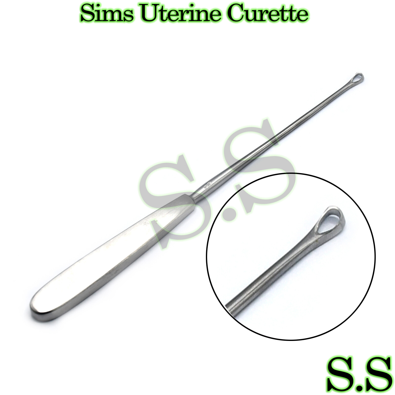 Sims uterine Curette 00 Sharp Surgical gyno Instruments | eBay