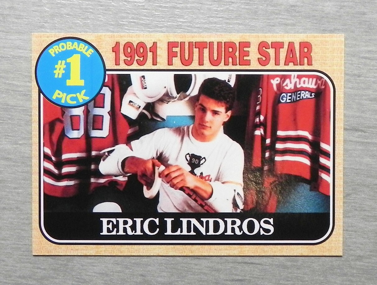 Eric Lindros (1) "Probable #1 Pick" 1991 Card _ Quantity | eBay