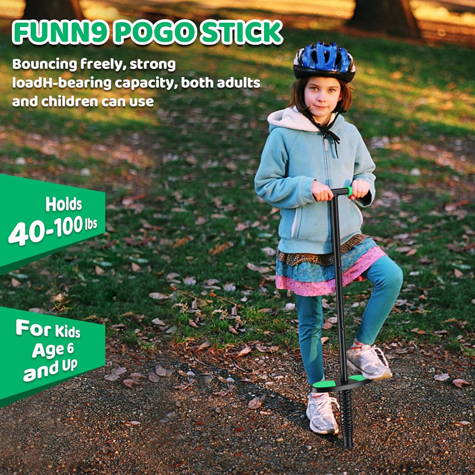 Pogo Stick Soft Foam for Kids Ages 5~8 w/ 40-100 lbs Beginner Jumper ...