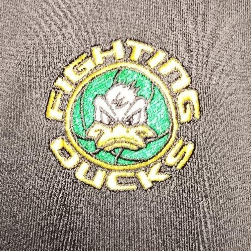 University of Oregon FIGHTING DUCKS Unusual Logo Polo Shirt T Golf Jacket XXL | eBay.de
