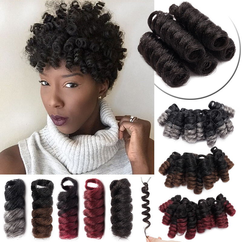 2" Short Spring Toni Curly Hair Extensions Jumpy Wans Curl Crochet ...