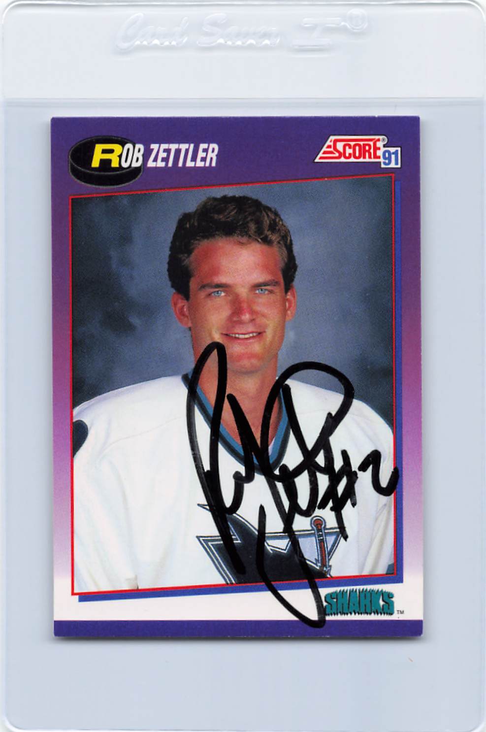 1991/92 Score #370 Rob Zettler Sharks Signed Auto *J7128 | eBay