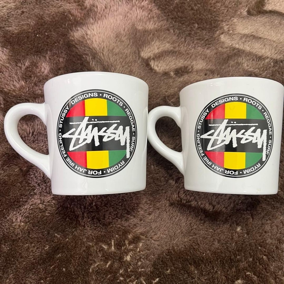Stussy Mug Rasta Big Logo Promo Item | eBay