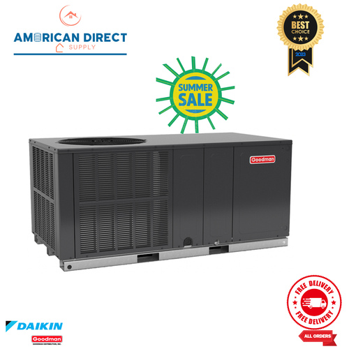 2 Ton Goodman Package Unit System Air Conditioner 13.4 SEER2 Horizontal ...
