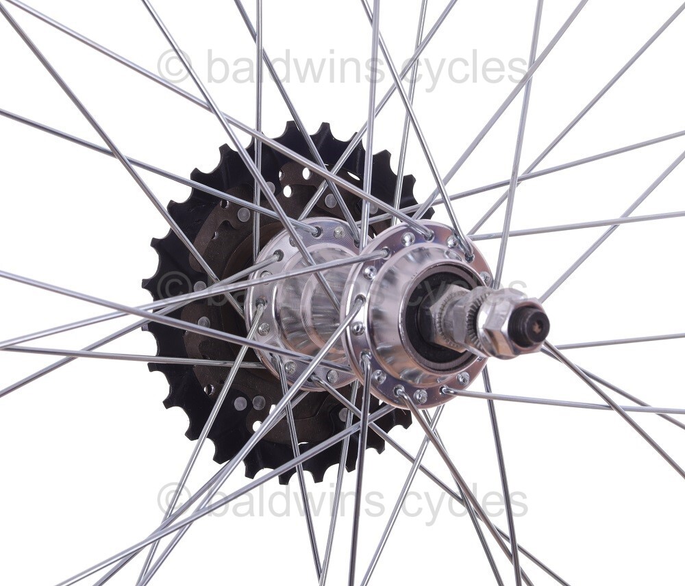 700c REAR Hybrid Bike / Cycle Wheel + 7 Speed Shimano Freewheel | eBay
