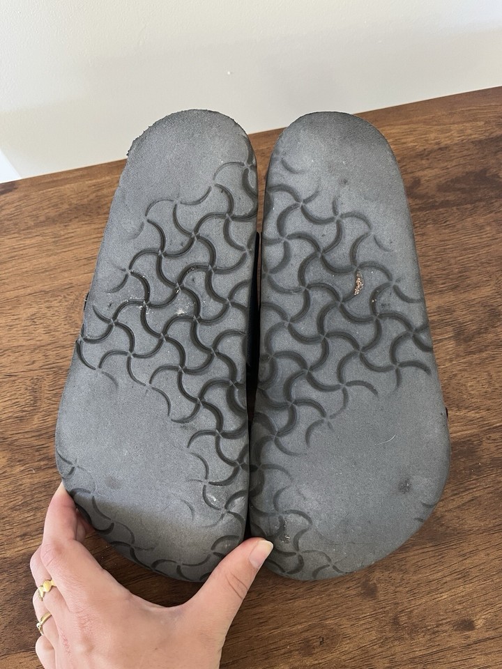 Women’s Birkenstock Sydney Navy Blue Cork Bottom Buckle Sandals Contour ...