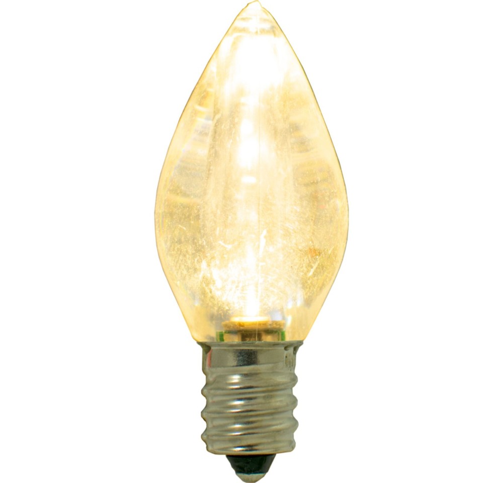 LED Christmas Outdoor Light Bulbs C7 C9 Twinkle Candelabra Style Box of ...