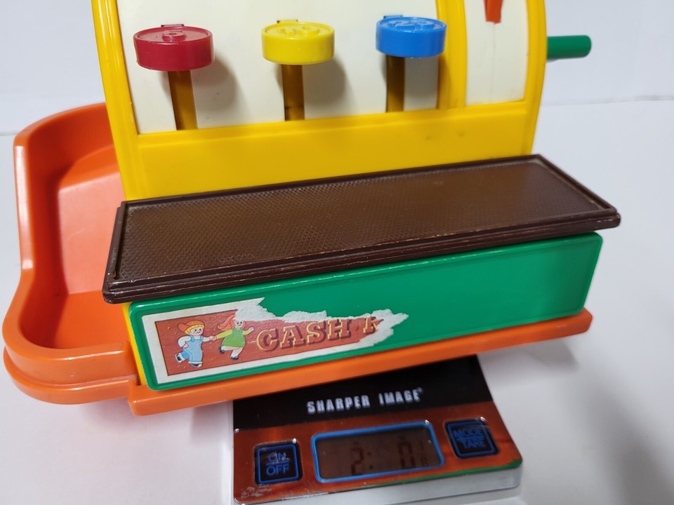 Vintage 1974 Working Ringing Bell Fisher Price Cash Register Toy | eBay