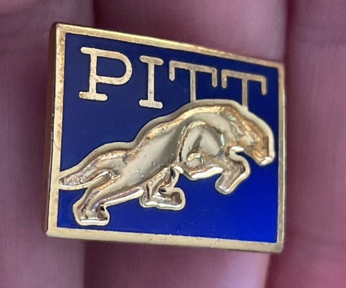 VTG Pitt Panthers University of Pittsburgh Blue Gold Enamel Pin ...