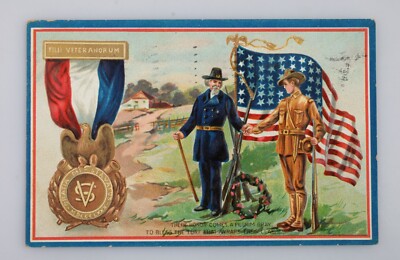 Vintage Postcard Patriotic American Flag Decoration Day GAR 1909 Tucks ...
