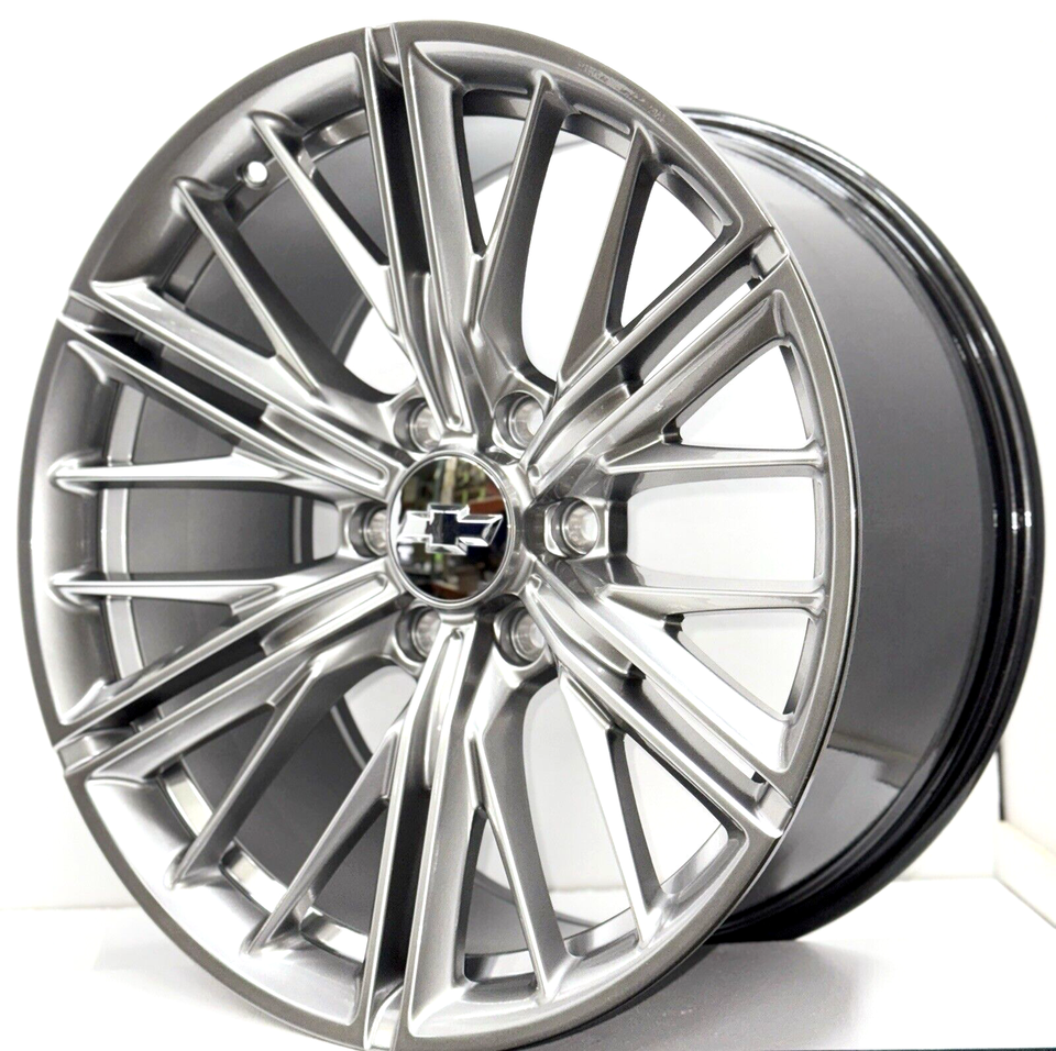 20” hyper black ZL1 Chevy OE replica wheels fits 2023 Silverado 1500 ...