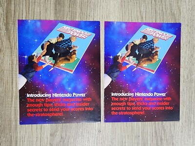 2X VINTAGE AUTHENTIC NINTENDO NES - NINTENDO POWER SUBSCRIPTION OFFER ...