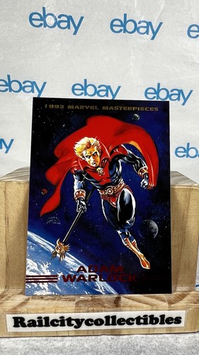 1993 Marvel Masterpieces Trading Card Adam Warlock NM #37 Base Set ...