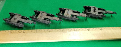 FOUR (4) - Athearn 4 Wheel HO Talgo Trucks with Couplers | eBay