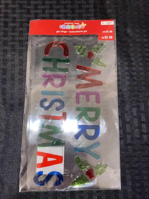 Ashland Christmas Window Gel Cling Set 41 Pc Set Santa & Merry ...