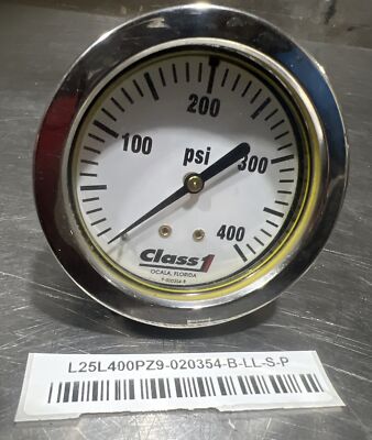 Class 1 0-400 PSI Pump Pressure Gauge FIRE TRUCK PRESSURE GAUGE 9 ...