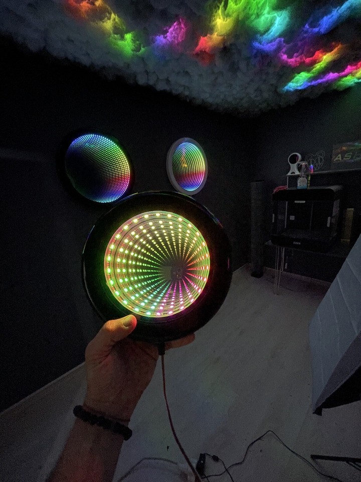 infinity mirror wall decor, 3D mirror, İnfinity Effect, LED Light Wall ...