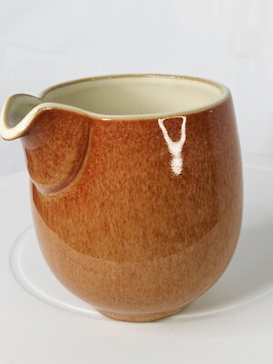 Denby Pitcher Fire Paprika Cream 3 1/4" h x 3" Stoneware Small Creamer ...