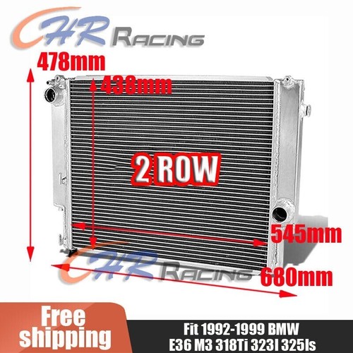2 Row Aluminum Radiator For 1992-1998 BMW E36 M3 318Ti 323I 325Is 1993 ...