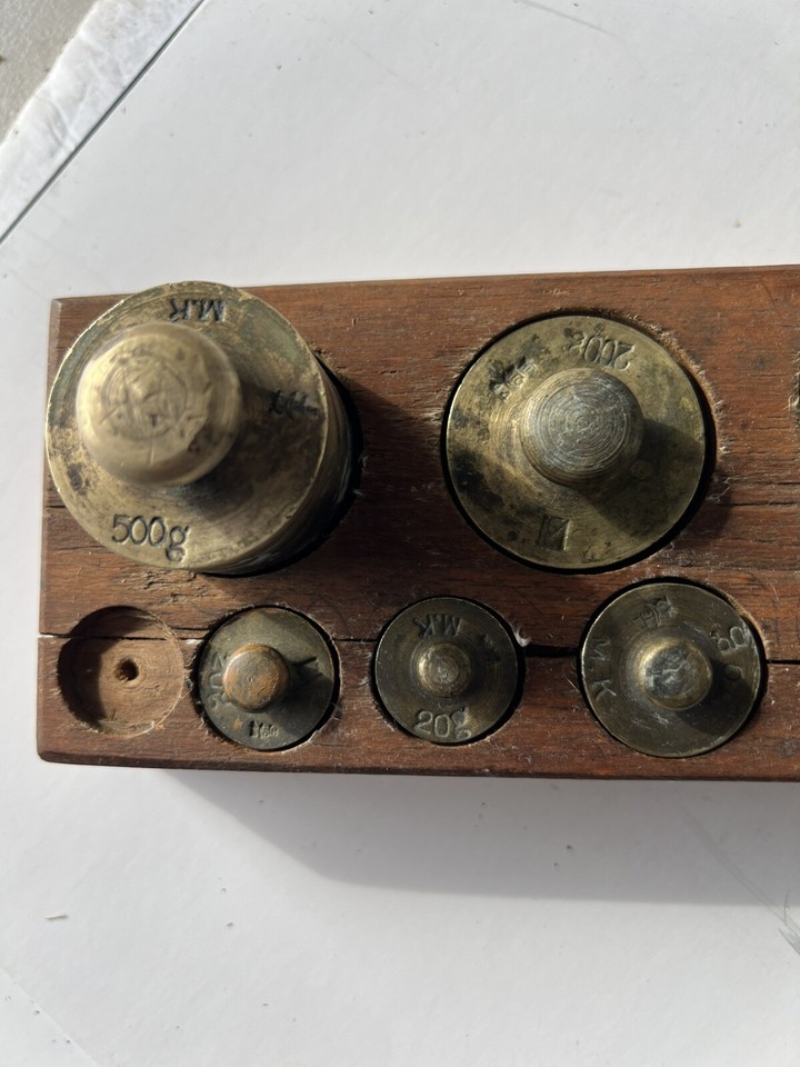 Vintage Brass Scale Weights | eBay