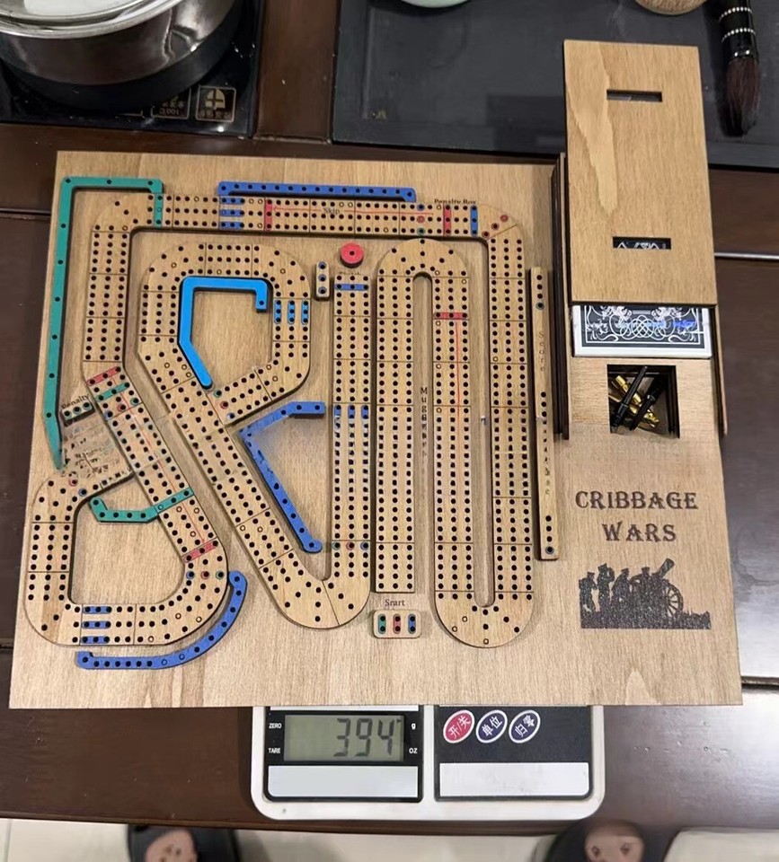 Cribbage Wars Board Game, Cribbage War Game,Wooden Cribbage Board Game ...