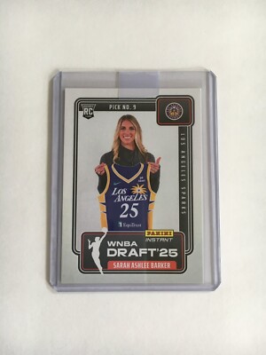 2025 PANINI INSTANT #DN-8 RC SARAH ASHLEE BARKER WNBA DRAFT 9'th PICK ...