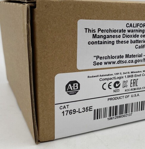 NEW Unopened 1769-L35E CompactLogix 1.5 MB ENet Controller Free ...