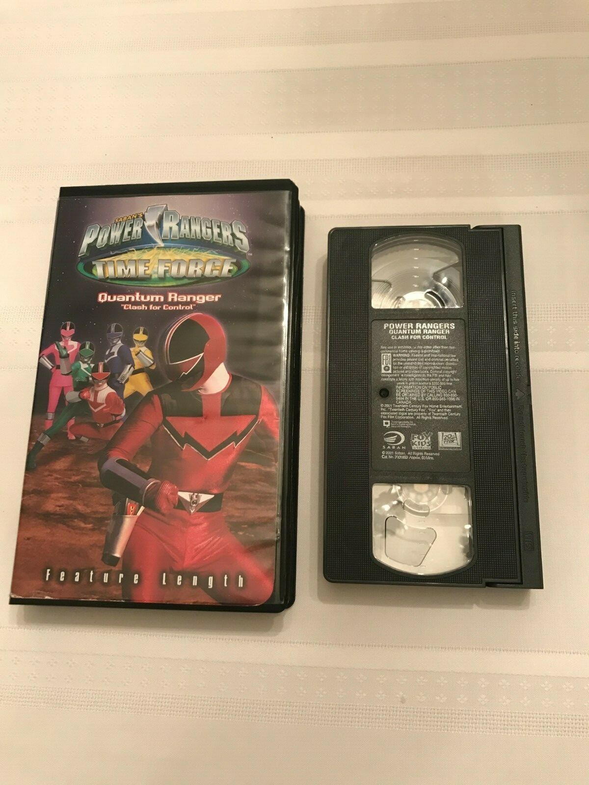 Power Rangers Time Force: Quantum Ranger - Clash for Control (VHS, 2001 ...