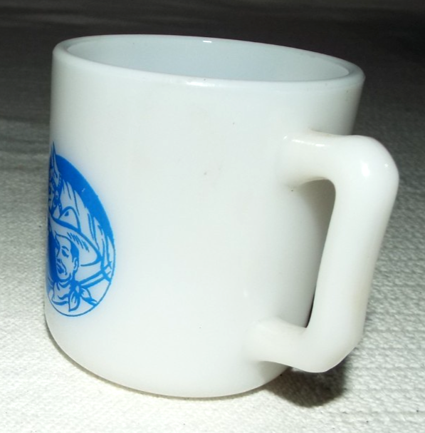 TWO VINTAGE RANGER JOE RANCH MUGS BLUE & WHITE READ!!!! | eBay