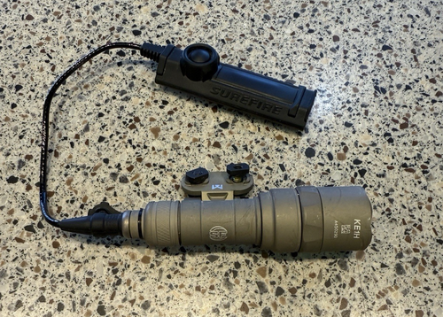 Surefire LED Weapons Tactical Scout Light KE1H (FDE) W/ Surefire ...