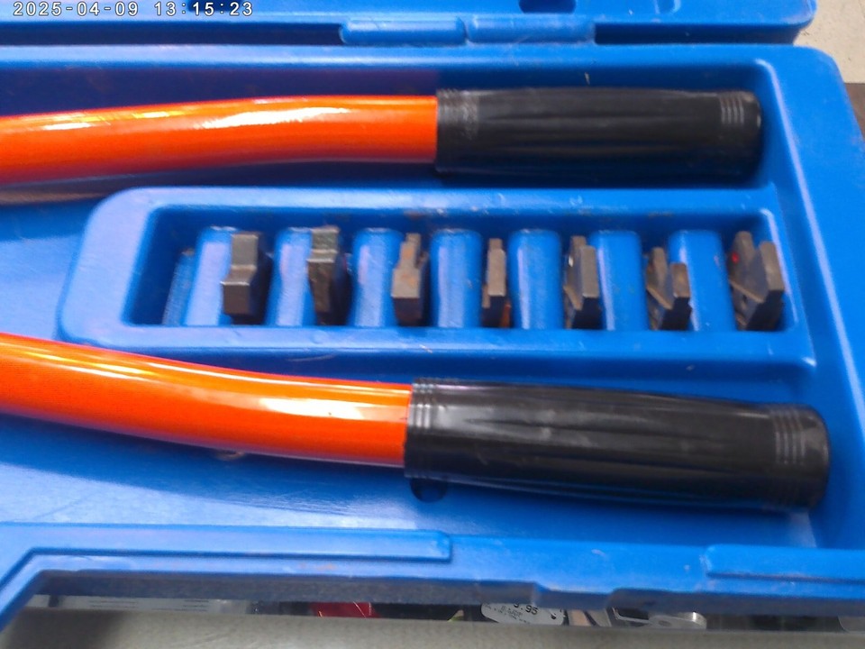 Thomas & Betts TBM8S Wire Compression Cable Crimper with 8 Dies ...