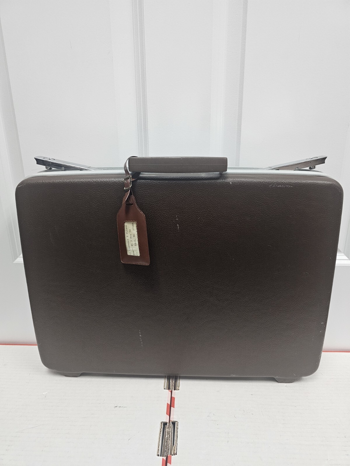 Vintage Samsonite Briefcase - Brown Hard Side Slim Mi… - Gem