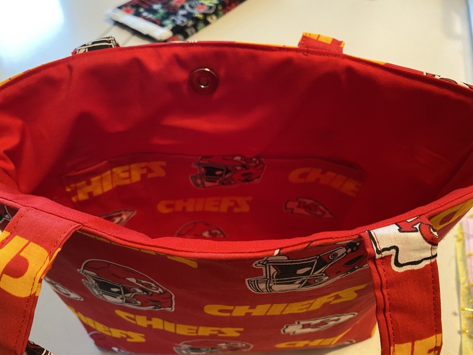 Handmade NFL Kansas City Chiefs Tote Purse Bag | eBay