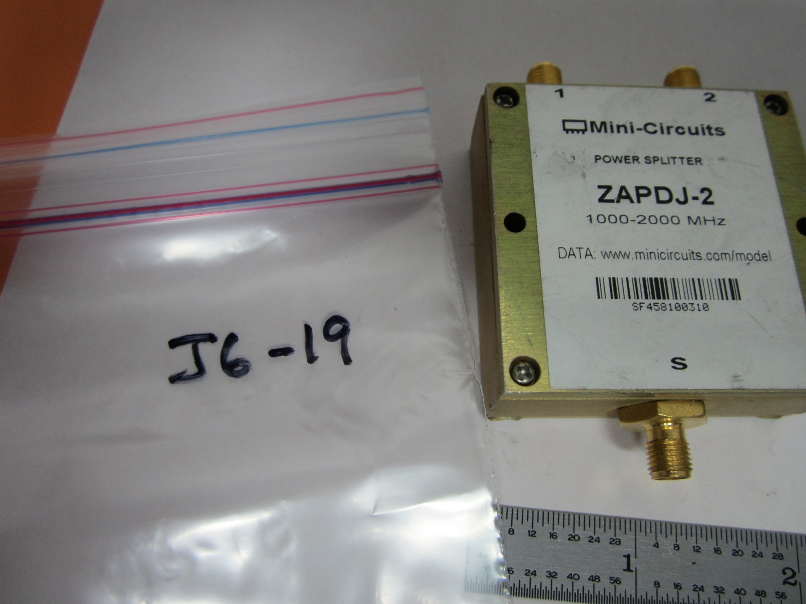 MINI CIRCUITS ZAPDJ-2 POWER SPLITTER 2GHz RF MICROWAVE FREQUENCY BIN#J6 ...