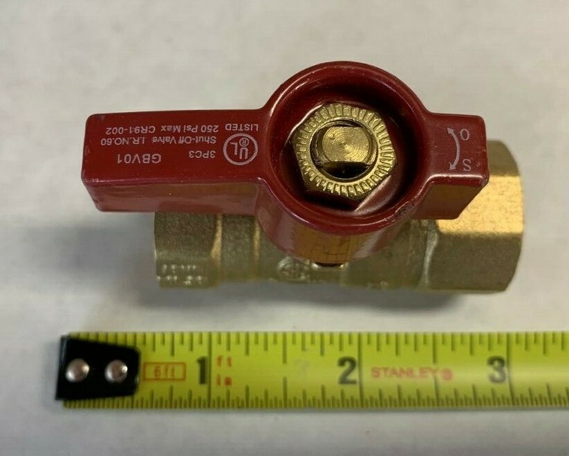 EVERFLOW 1/2" NPT APPROVED GAS COCK #4512 175G Fast Free Shipping | eBay