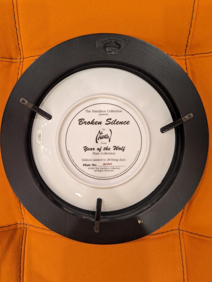 Limited Numbered Wolf Framed Collector Plate - Brandford Exchange | eBay