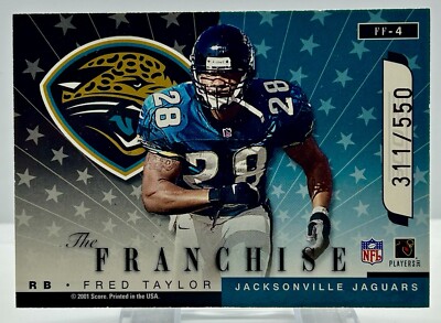 Fred Taylor 2001 Score The Franchise FF4 /500 Marcus Stroud | eBay