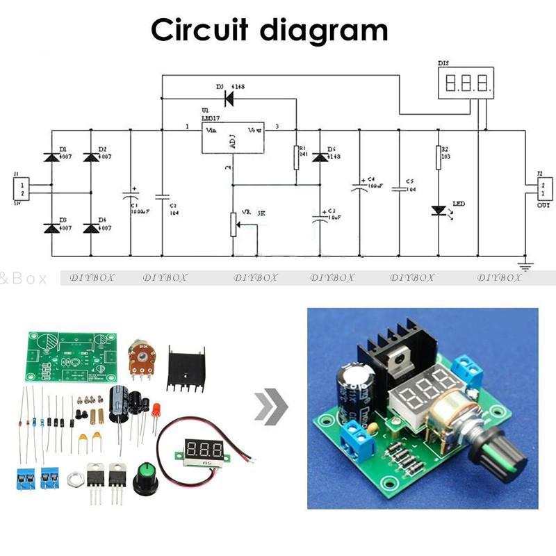 Lm317 Power Supply Design DIY Kit LM317 Adjustable DC Power Supply