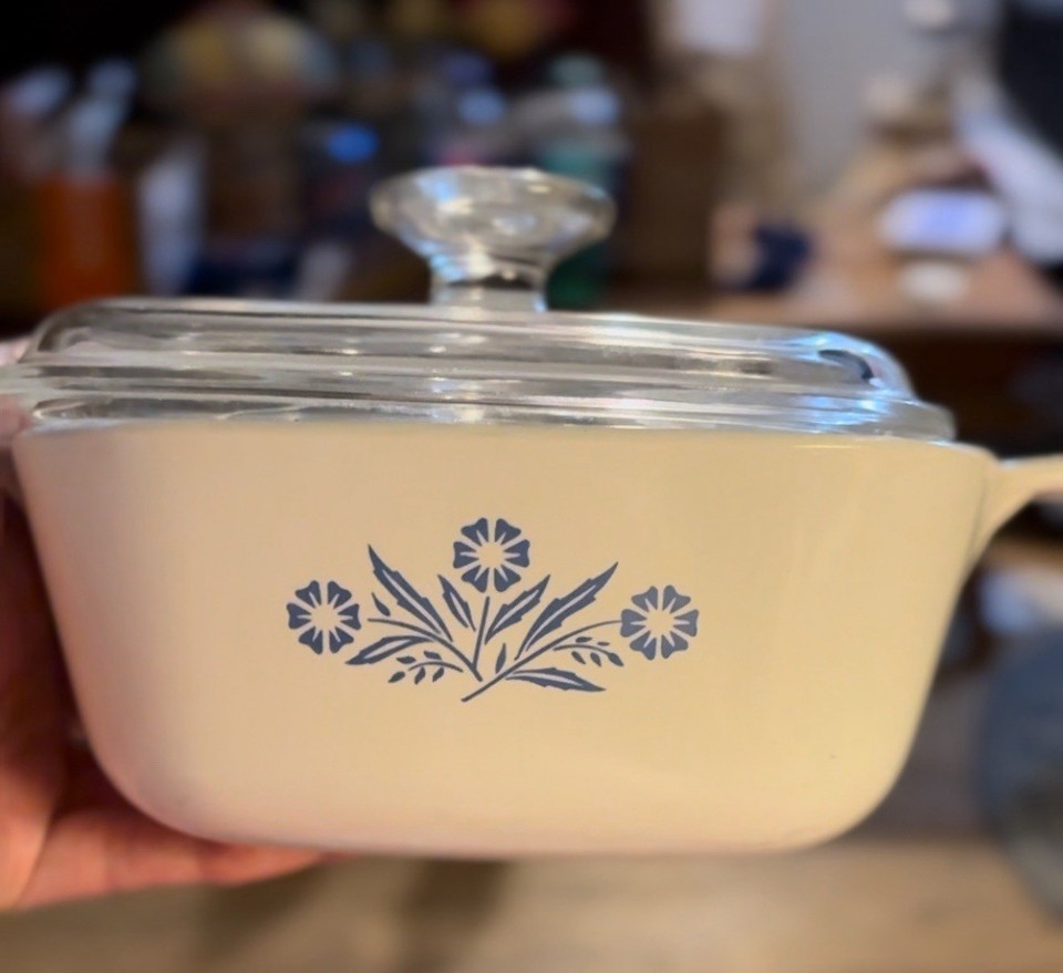 Vintage Corning Ware Blue Cornflower Small Casserole Dish Very Old ...