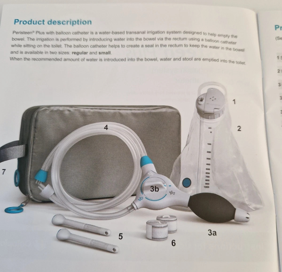Peristeen Plus Transanal Irrigation System 29140 Complete Kit ...