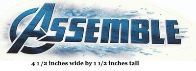 Avengers Assemble Wall Decal Marvel Comics Logo Sticker Peel and Stick ...