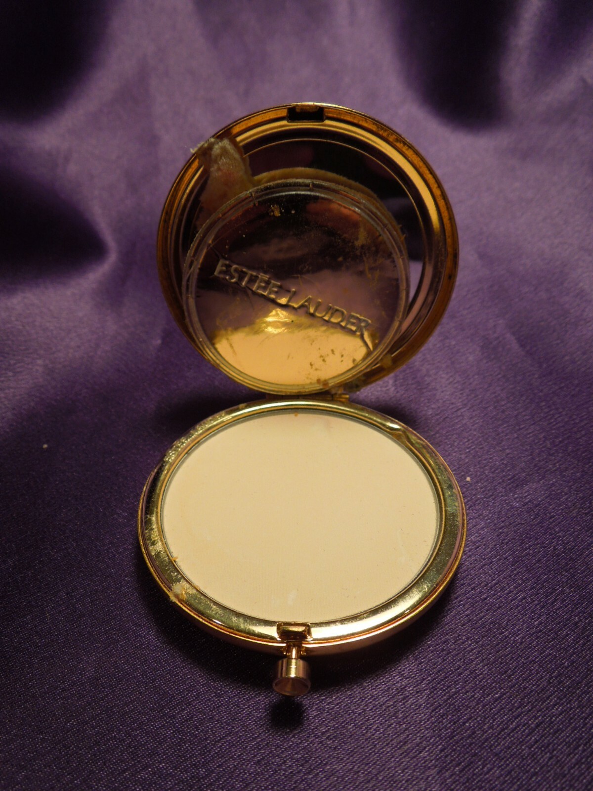 Vintage October Estee Lauder Lucidity Gold Tone Crystal Angel Cherub ...