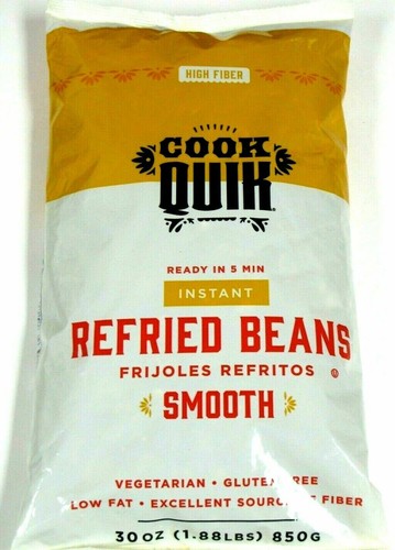 Cookquik Dehydrated Refried Beans Smooth 30-Ounce Packages | eBay