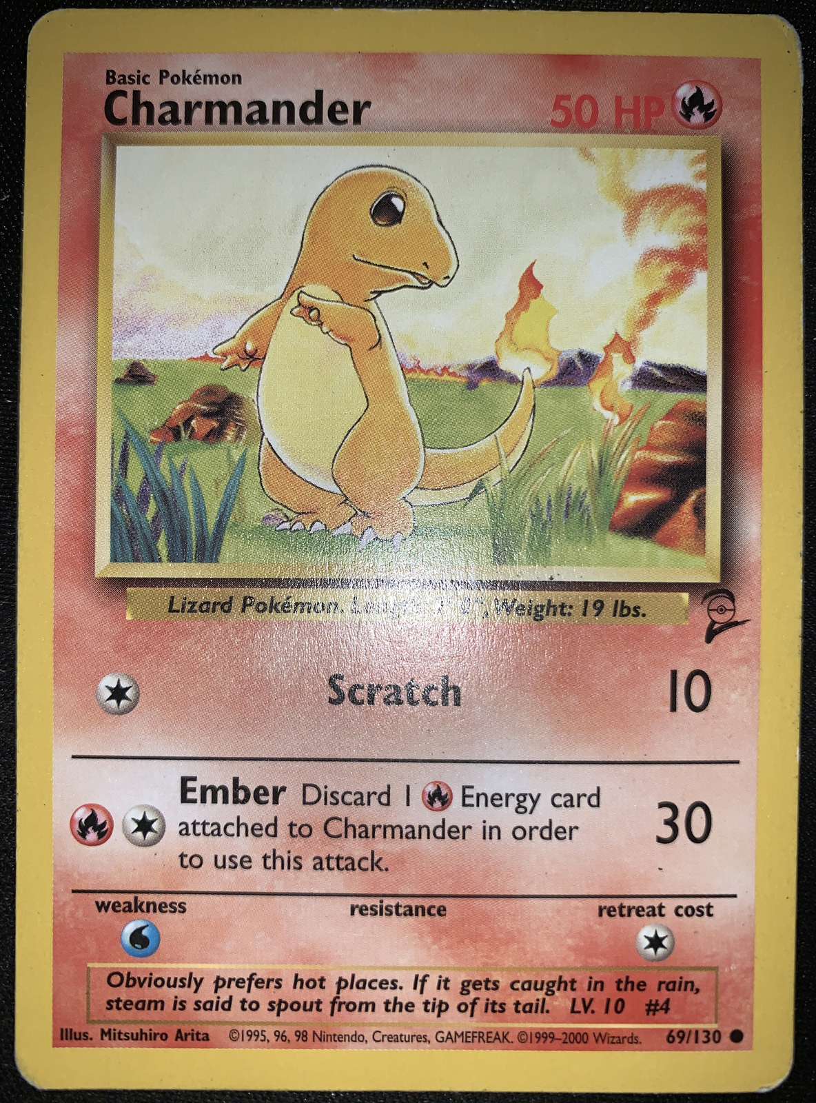 CHARMANDER 69/130 Original Base Set 2 VERY Rare Pokemon Card | eBay